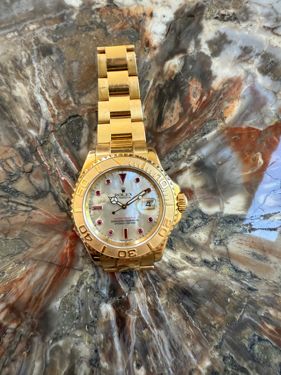 Rolex 18K Yellow Gold MOP and Ruby| Veralet