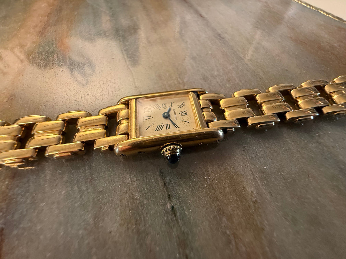 Cartier 18K Yellow Gold Tank Louis Mini Watch | Veralet