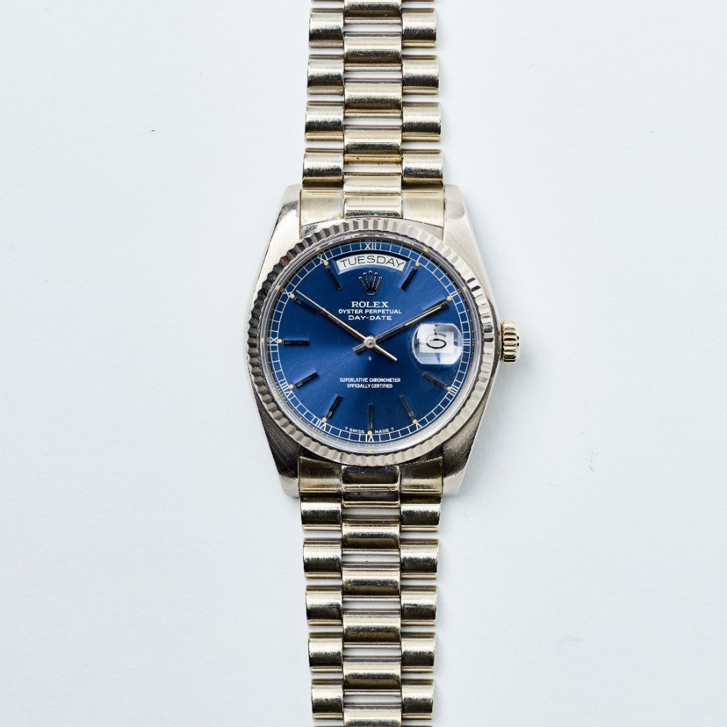 Rolex 18K White Gold Day-Date President Watch | Veralet